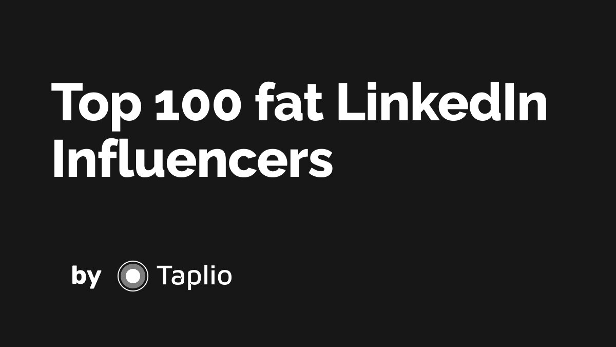 the-100-best-linkedin-influencers-about-fat